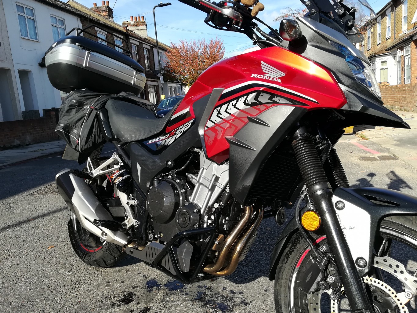 Cb500x with rally raid extra 2017 model. Price reduced 4600 - Bikes for ...