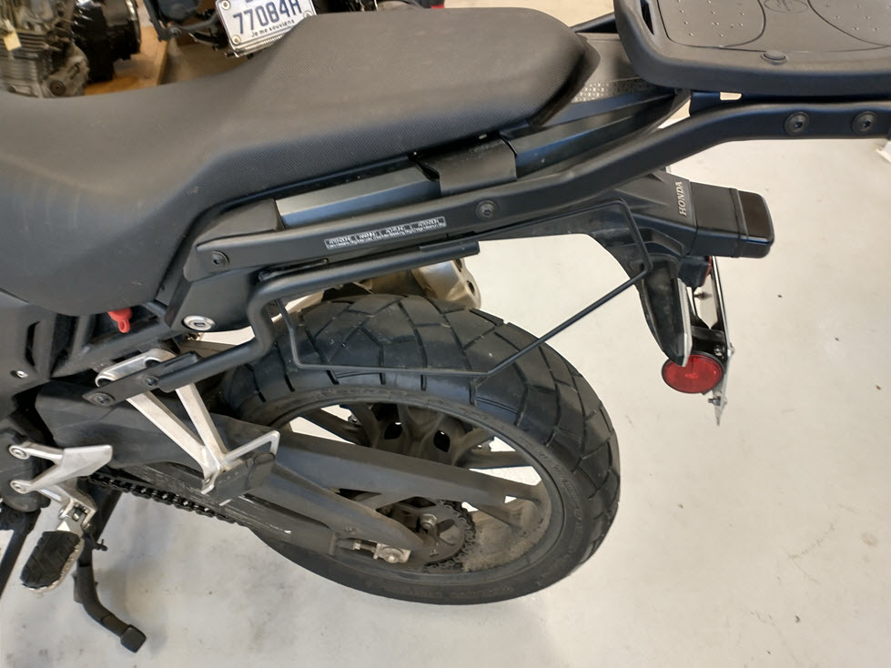 Soft luggage rack installed (2) - CB500X Photos Gallery